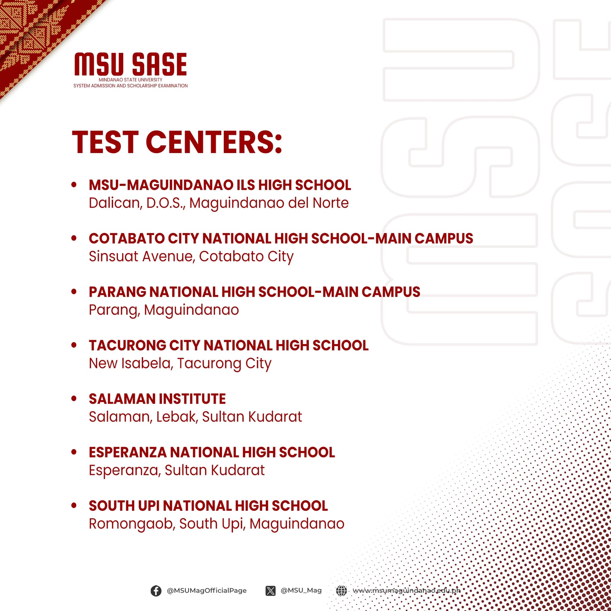 SASE - MSU-Maguindanao