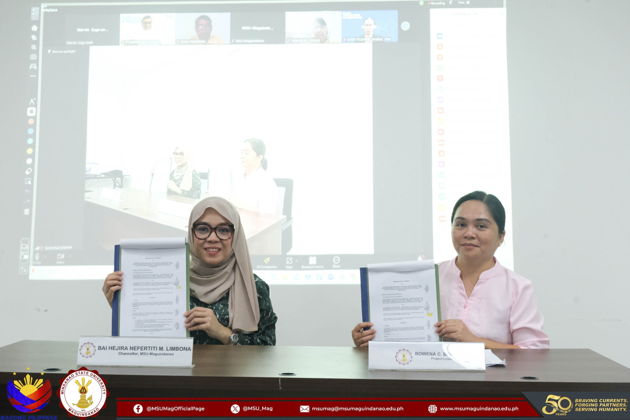 MSU-Maguindanao Signs MOA for Climate Resilience Project Funded by TTPD-DOST-PCAARRD - MSU ...